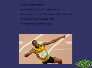 Famous People Biographies: Usain Bolt by Marko – Lingva English Café